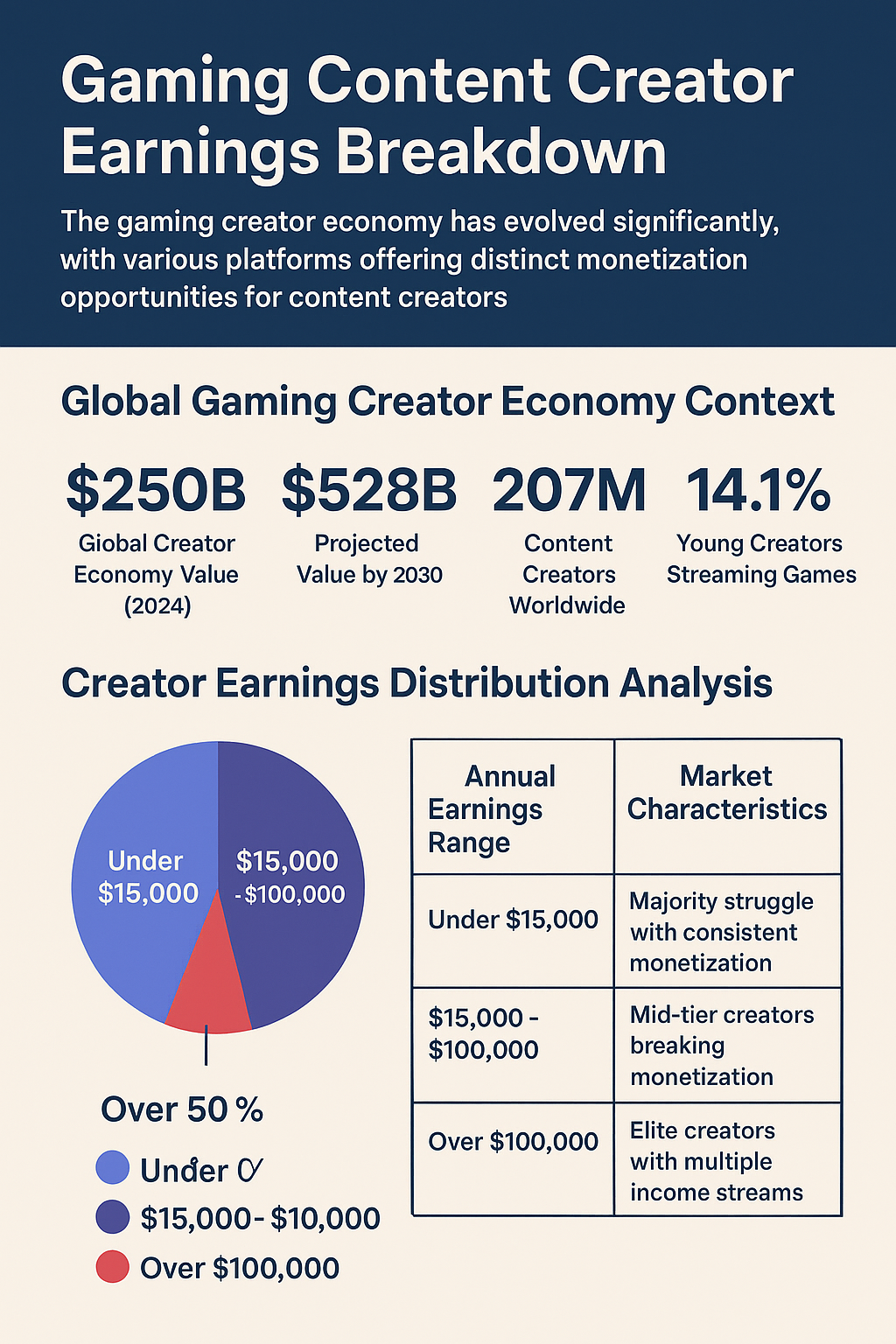 Gaming Content Creator Earnings Breakdown (2025)